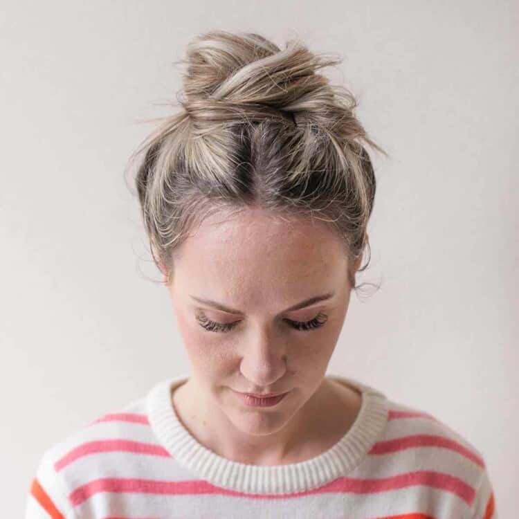 How to Style a Top Knot - A Beautiful Mess