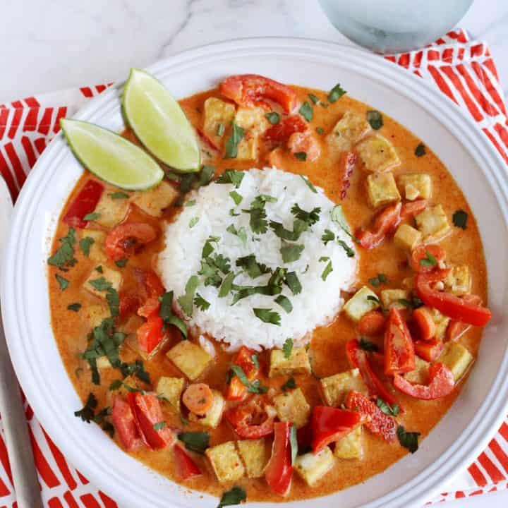Red Curry with Tofu - A Beautiful Mess