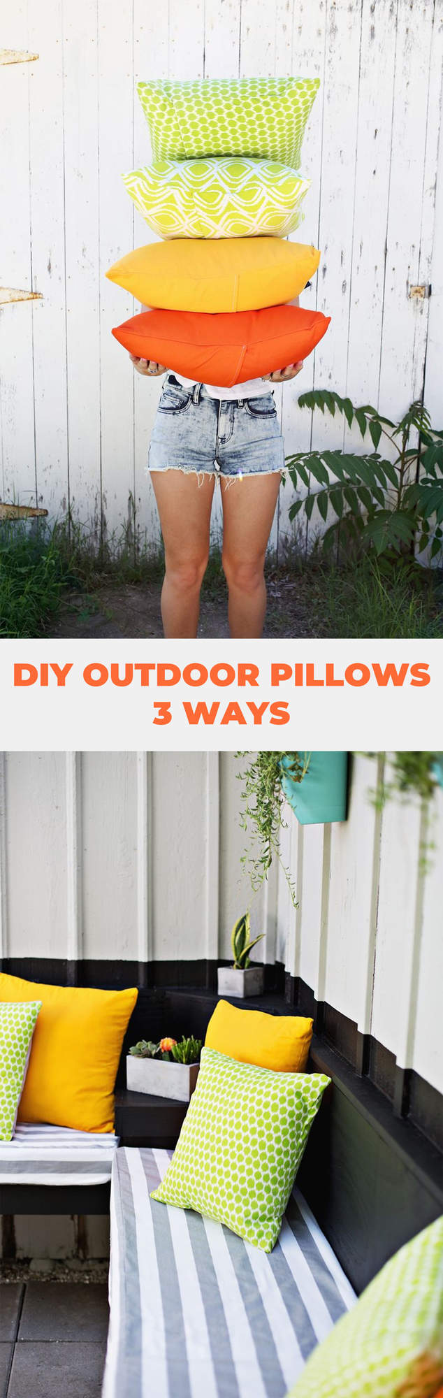 Outdoor Pillows 3 Ways (& Envelope Pillow DIY) - A Beautiful Mess