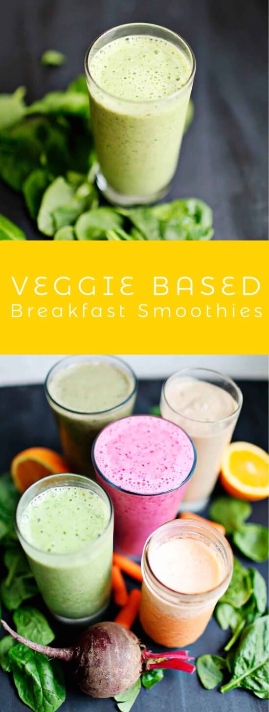 5 Veggie-Based Breakfast Smoothies - A Beautiful Mess