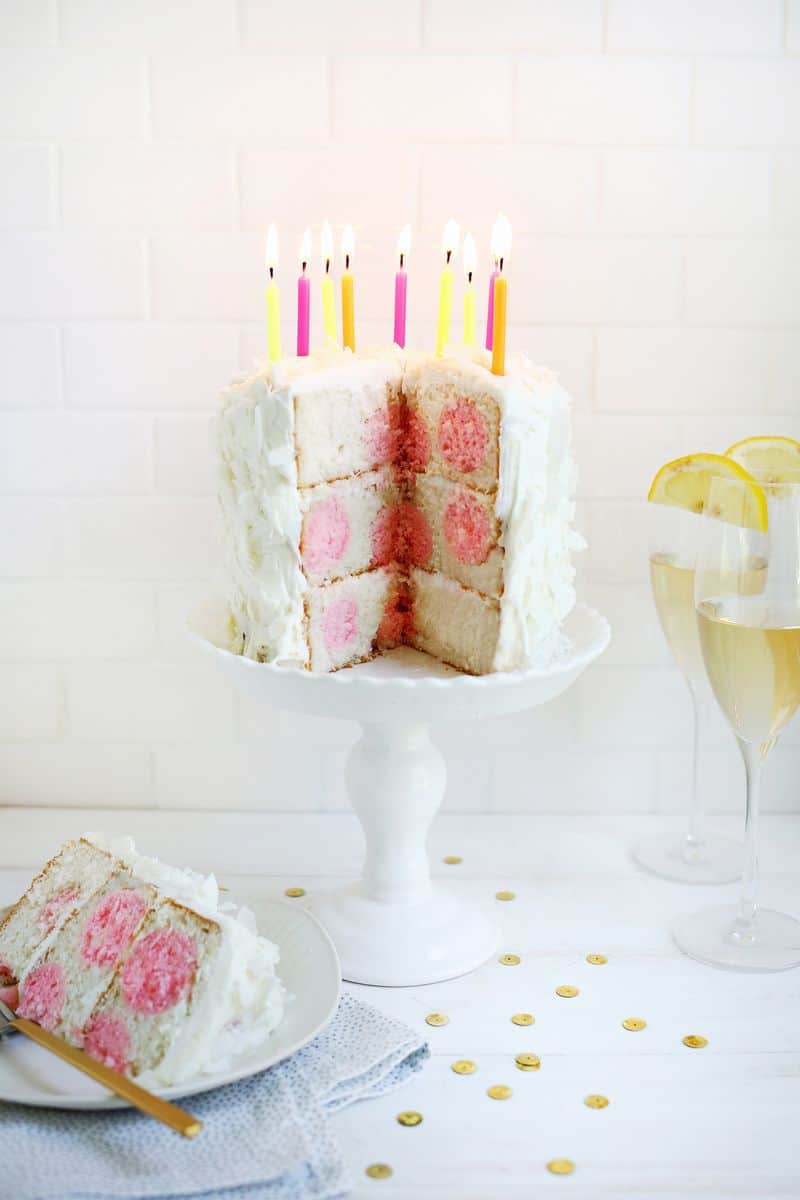 Polka Dot Cake A Beautiful Mess