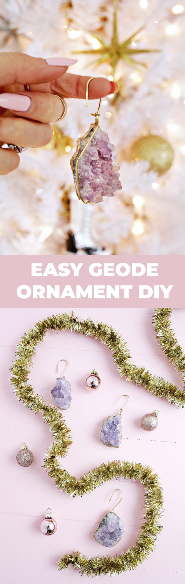 Geode Ornament DIY - A Beautiful Mess
