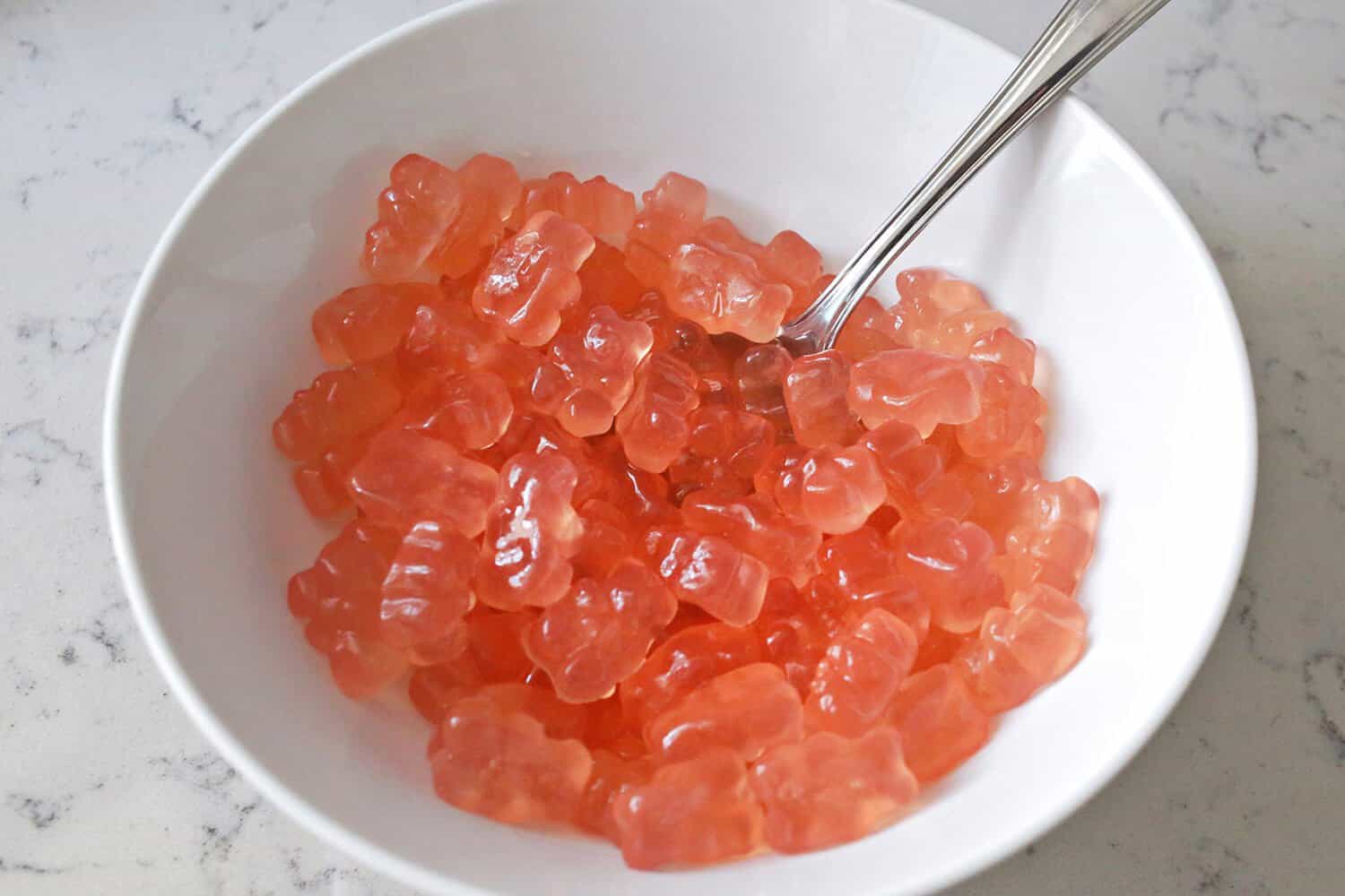 Rosé Soaked Gummy Bears - A Beautiful Mess