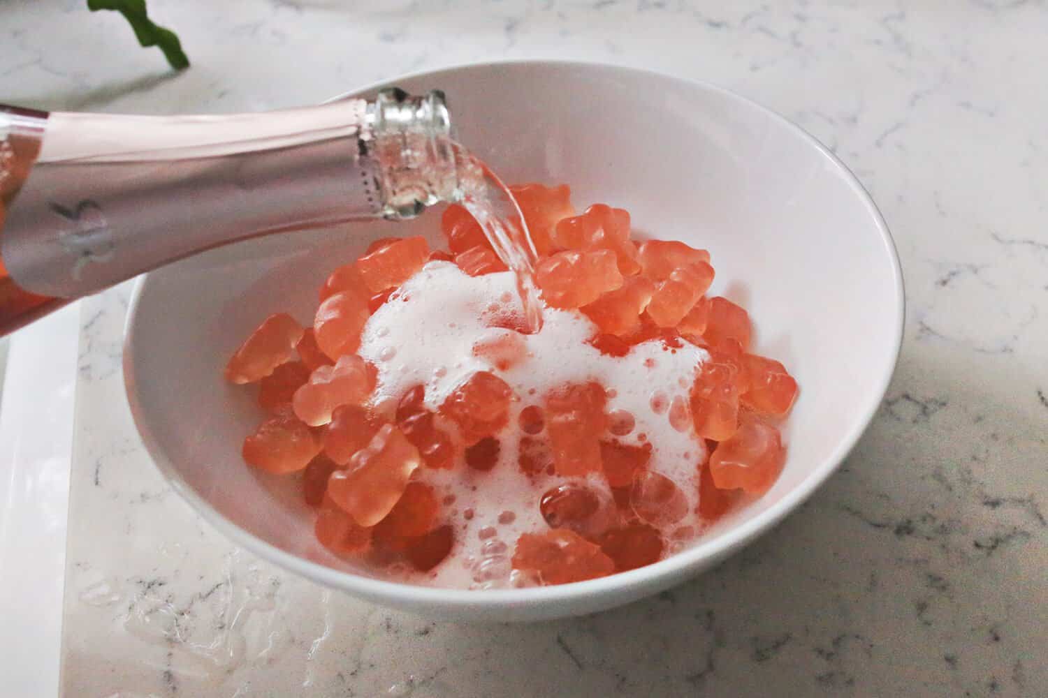 Rosé Soaked Gummy Bears - A Beautiful Mess