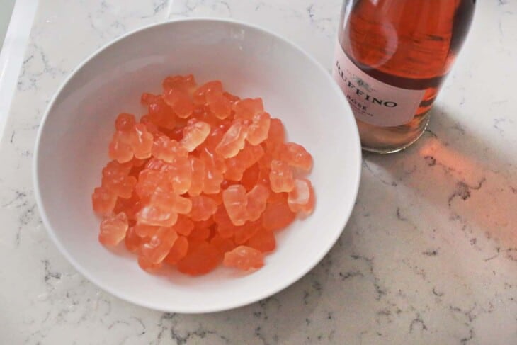 Rosé Soaked Gummy Bears - A Beautiful Mess