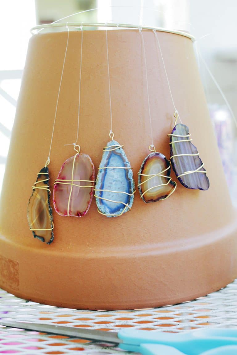 Agate Mobile DIY - A Beautiful Mess