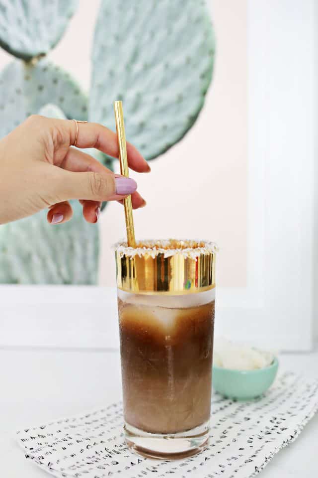 German Chocolate Cake Iced Coffee - A Beautiful Mess