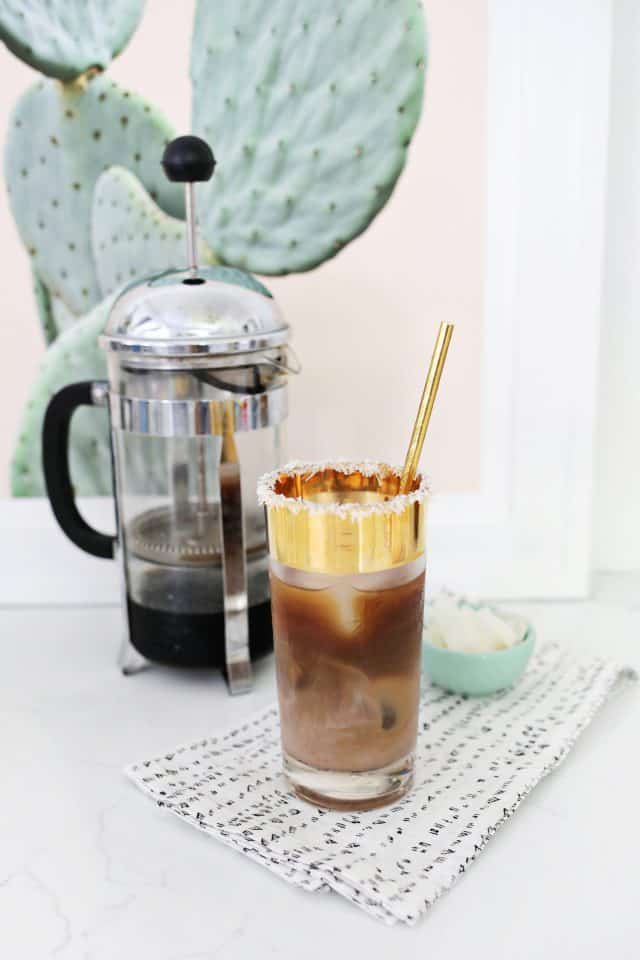 German Chocolate Cake Iced Coffee - A Beautiful Mess