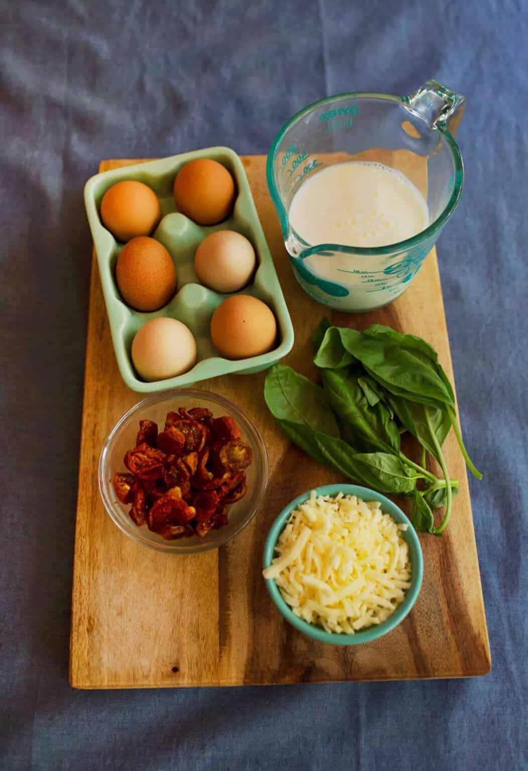 Oven Roasted Tomato, Basil, and Mozzarella Quiche - A Beautiful Mess