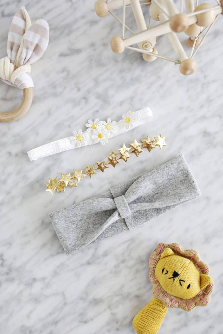 Baby Headband DIY (3 Ways and No Sew!) - A Beautiful Mess