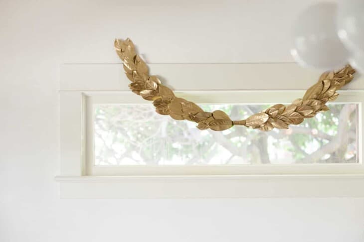 Make Your Own Festive Laurel Garland - A Beautiful Mess