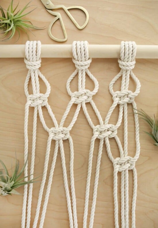 Macrame Room Divider DIY - A Beautiful Mess