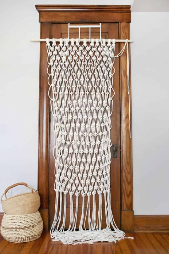 Macrame Room Divider DIY - A Beautiful Mess