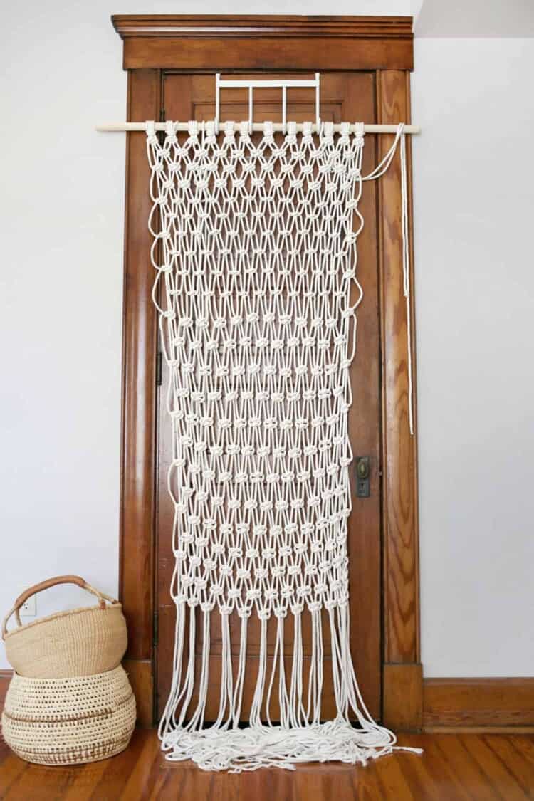 Macrame Room Divider DIY - A Beautiful Mess