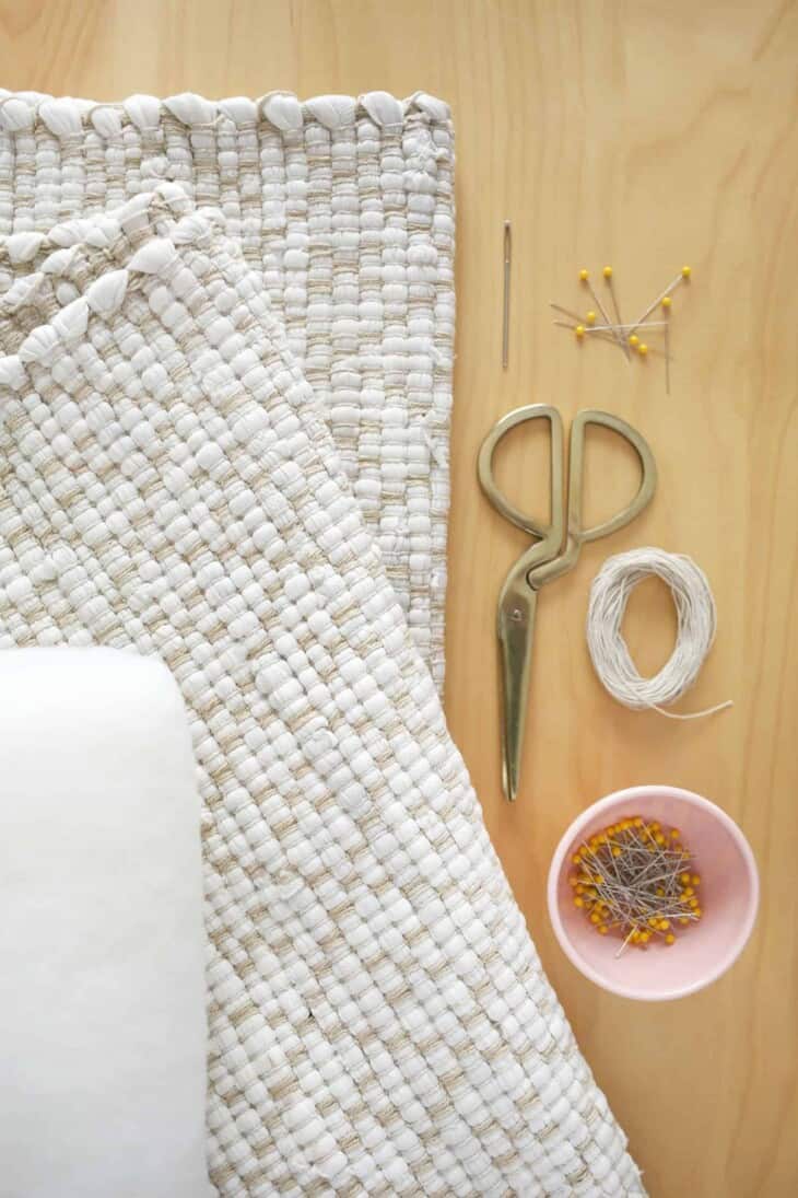 Hand-Stitched Pouf DIY - A Beautiful Mess