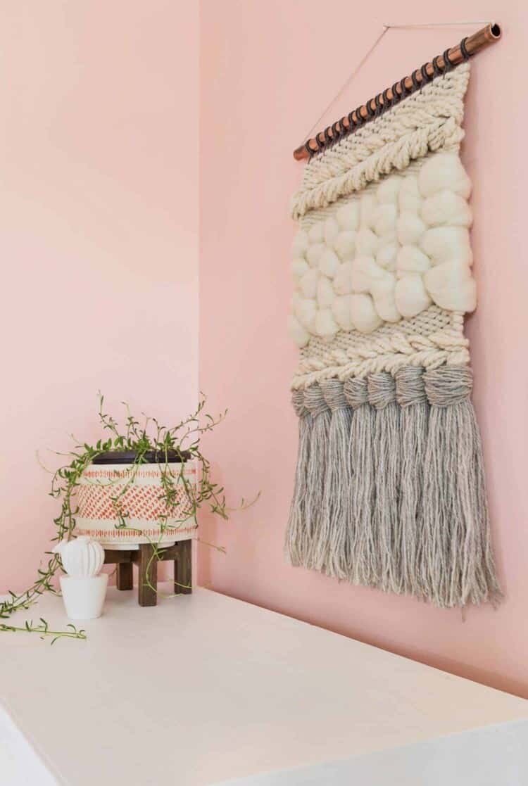 Quick Weave Wall Hanging DIY - A Beautiful Mess