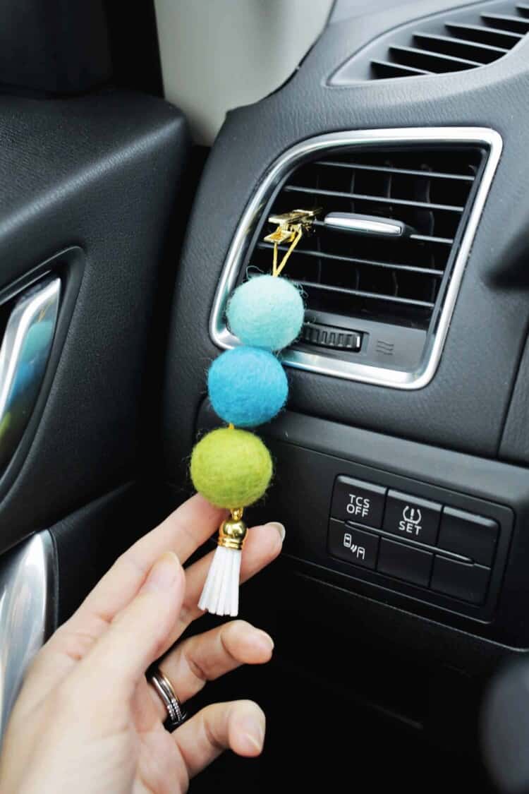 Easy Wool Ball Diffuser For Your Car! - A Beautiful Mess