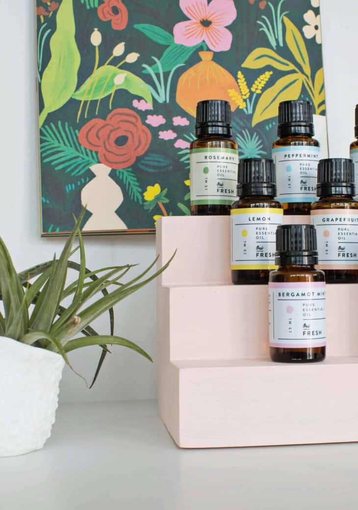 Easy Essential Oil Organizer DIY - A Beautiful Mess