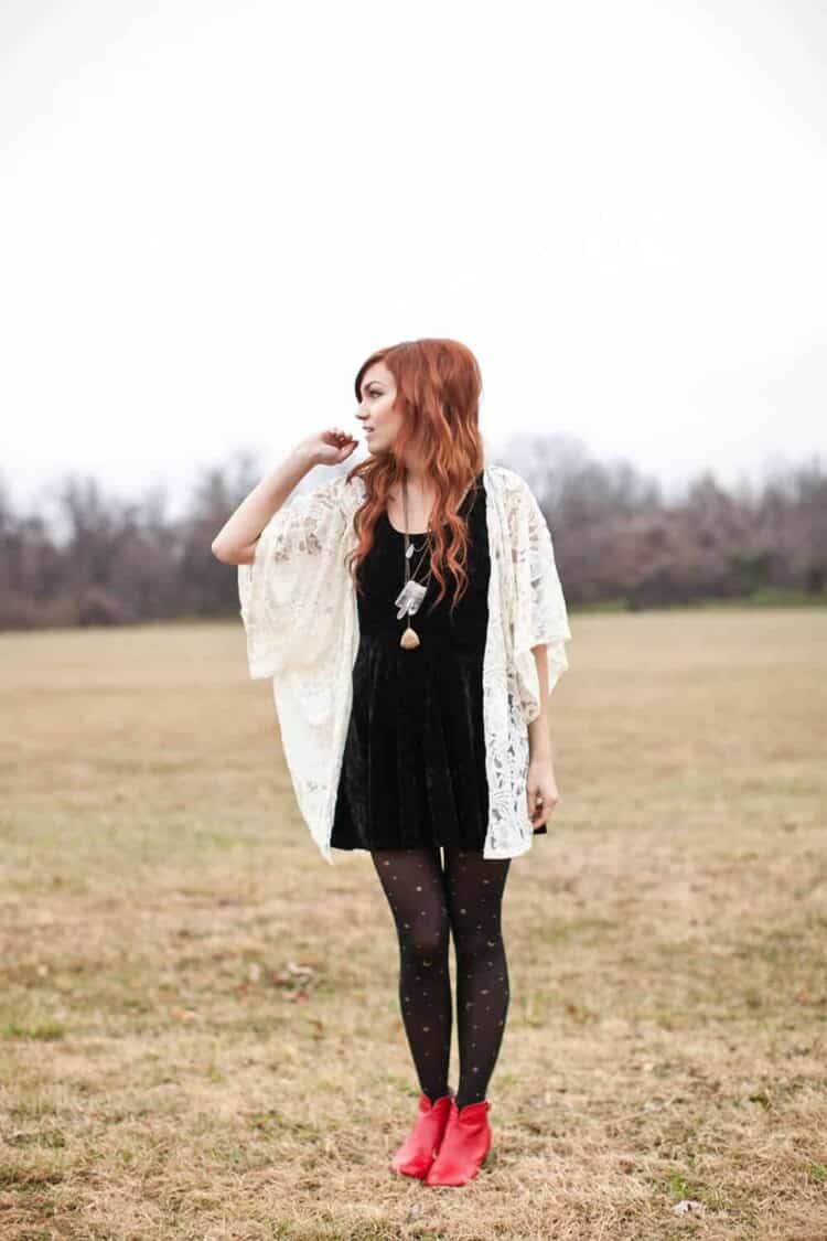 How to Sew a Lace Kimono - A Beautiful Mess