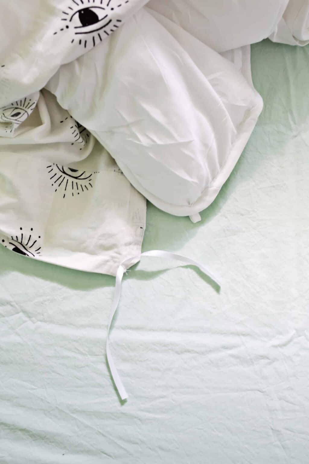 Make An Easy Duvet Cover With Any Flat Sheet! - A Beautiful Mess