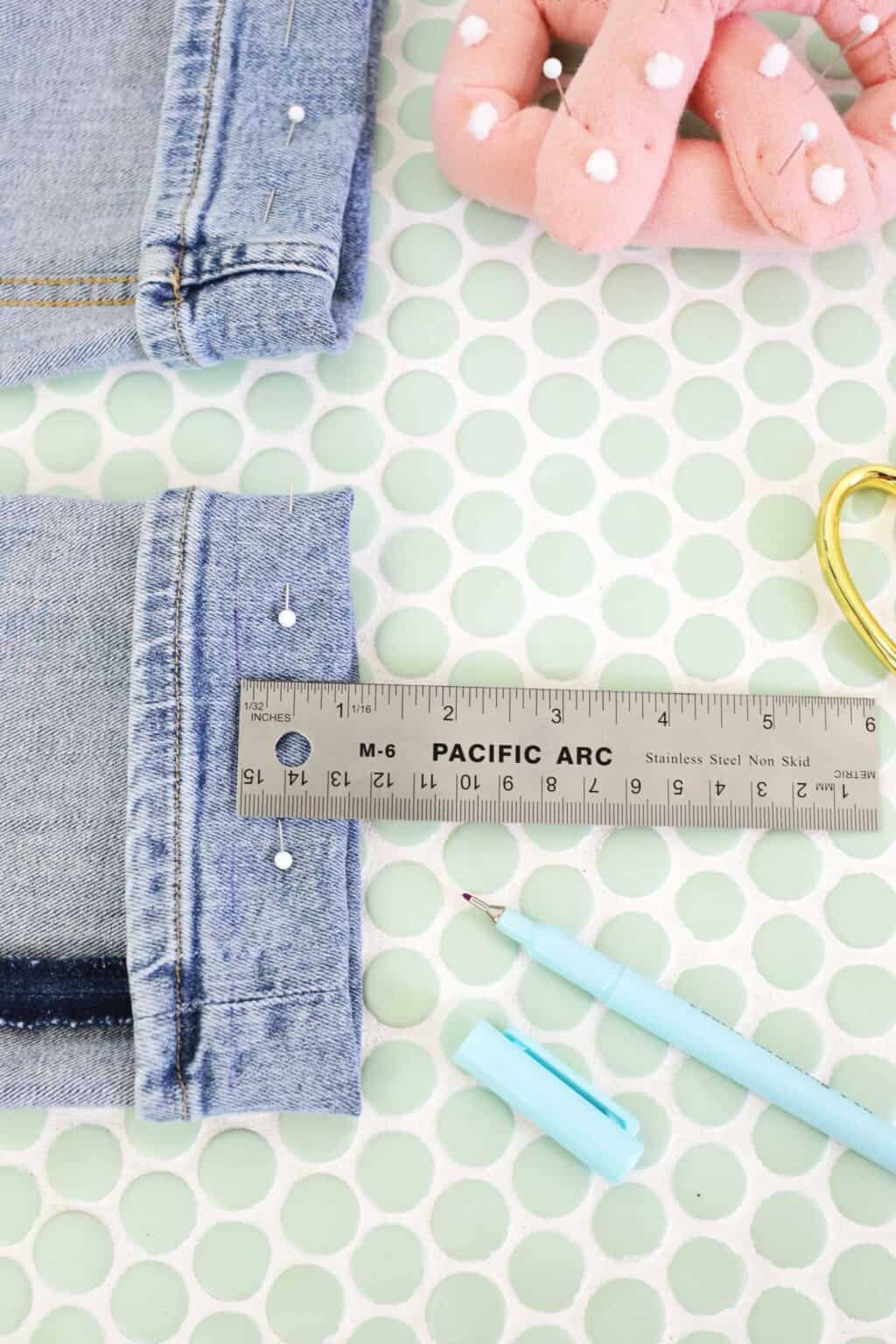 How to Hem Your Jeans (in 4 Easy Steps!) - A Beautiful Mess