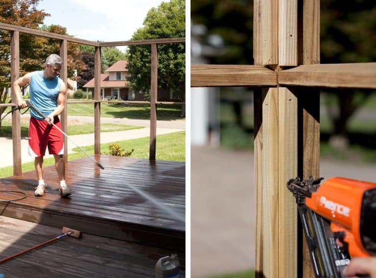 DIY Slat Wood Privacy Fence - A Beautiful Mess