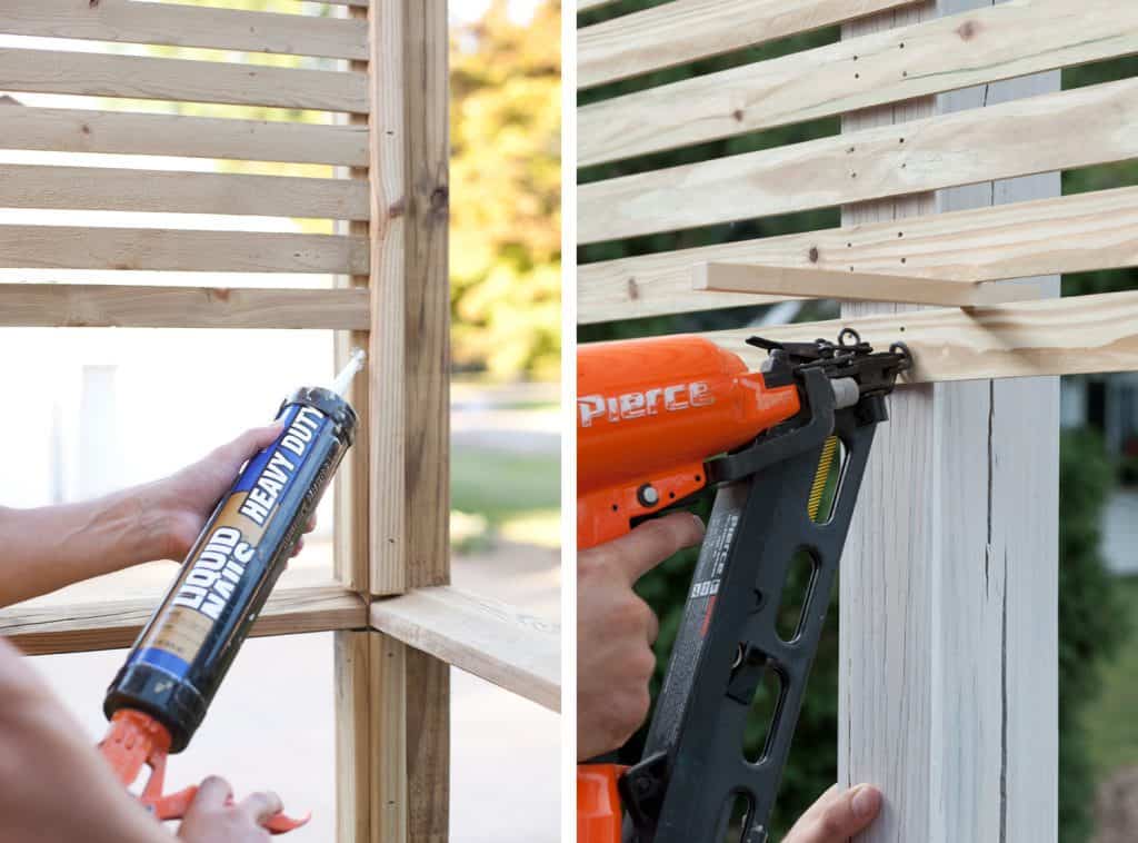 DIY Slat Wood Privacy Fence - A Beautiful Mess