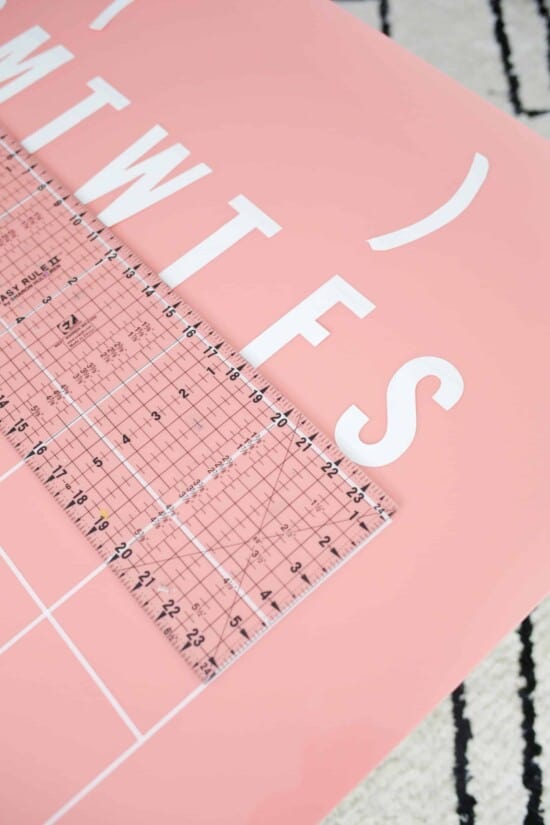 Easy Oversized Acrylic Calendar - A Beautiful Mess