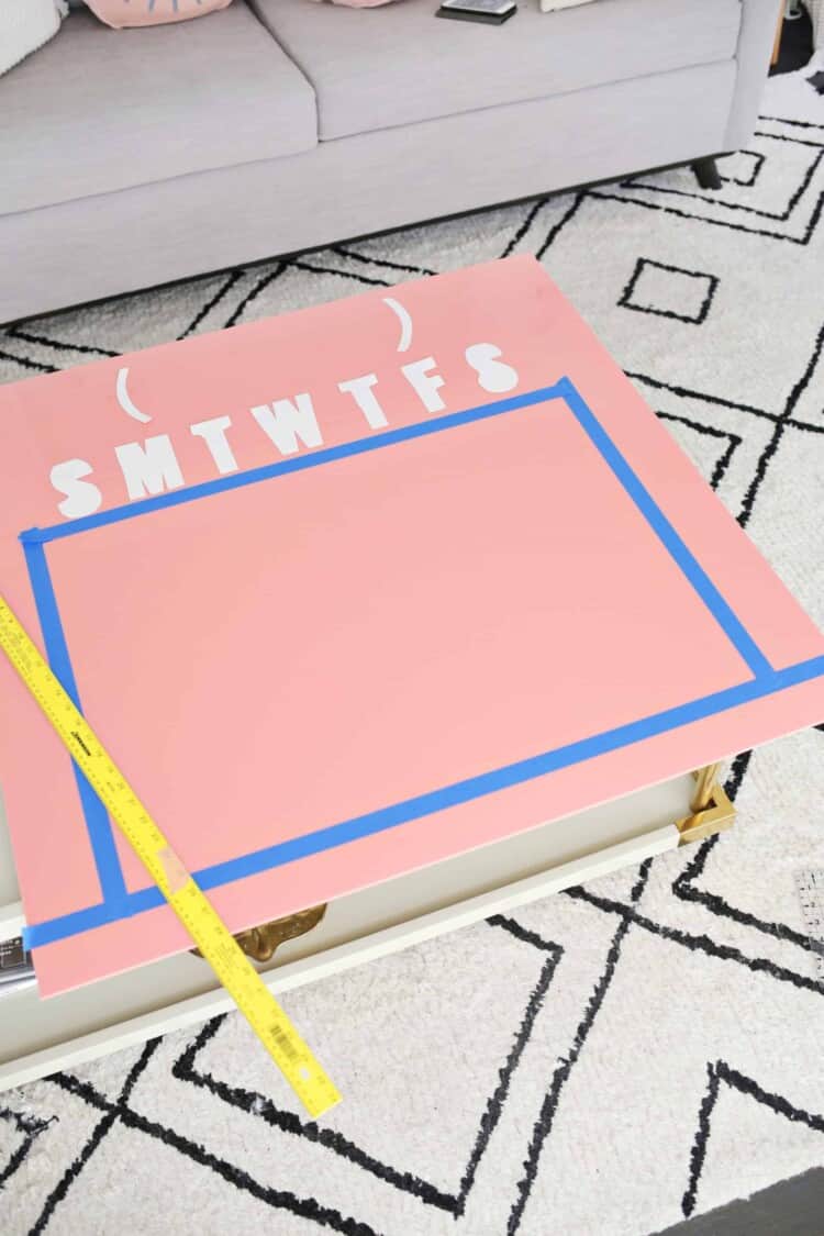 Easy Oversized Acrylic Calendar - A Beautiful Mess