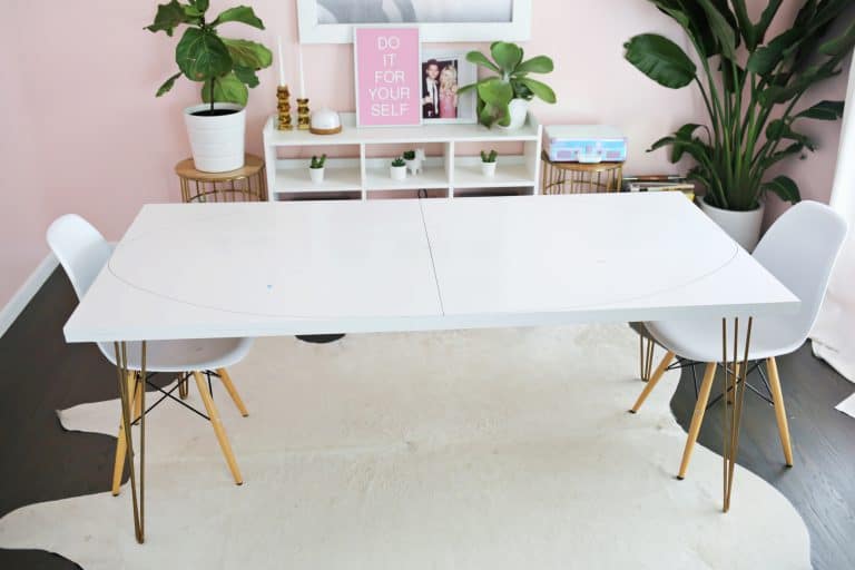 Ikea DOCKSTA Table Hack - A Beautiful Mess