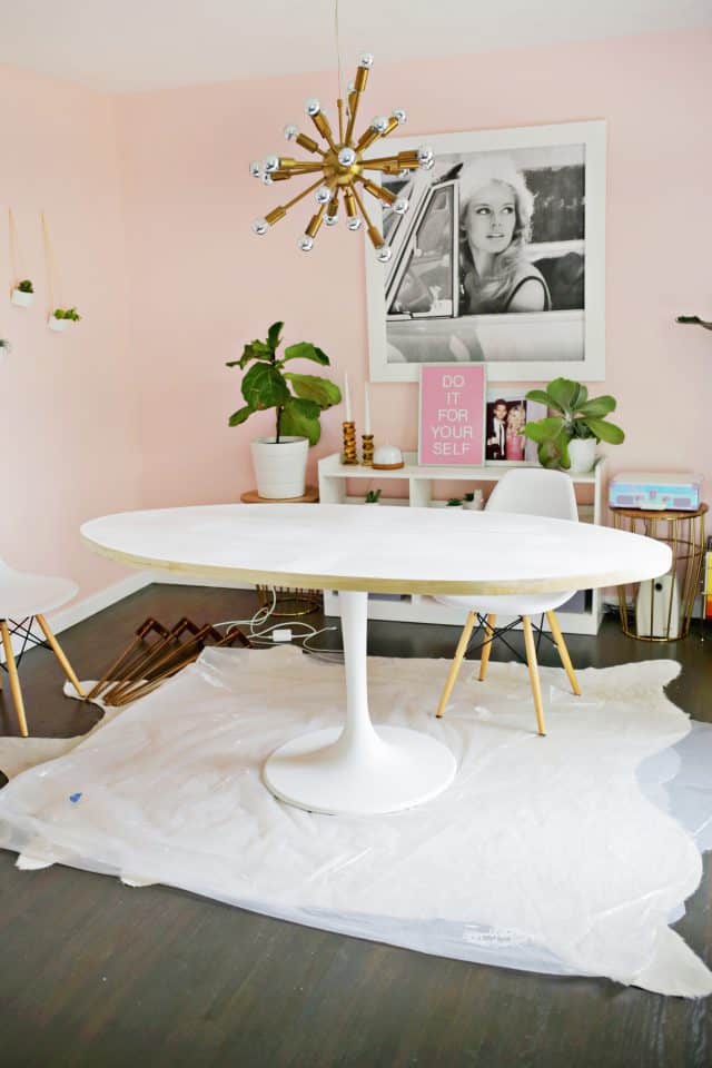Ikea DOCKSTA Table Hack - A Beautiful Mess