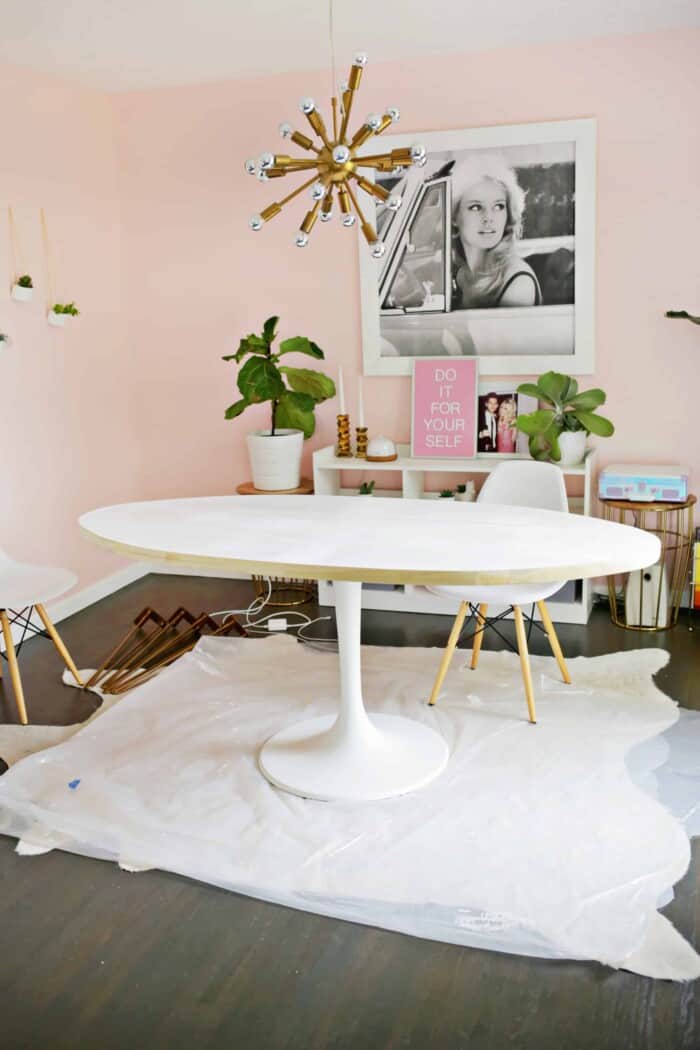 Ikea DOCKSTA Table Hack - A Beautiful Mess