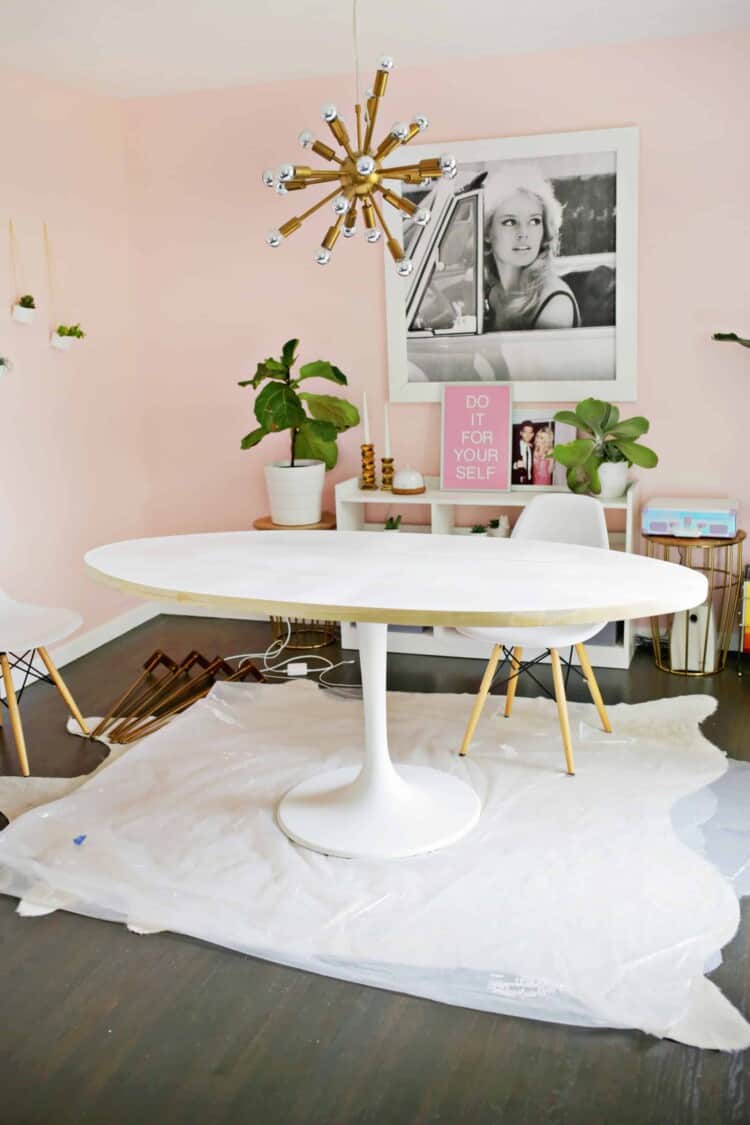 Ikea DOCKSTA Table Hack - A Beautiful Mess