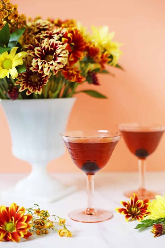 Classic Manhattan Cocktail - A Beautiful Mess