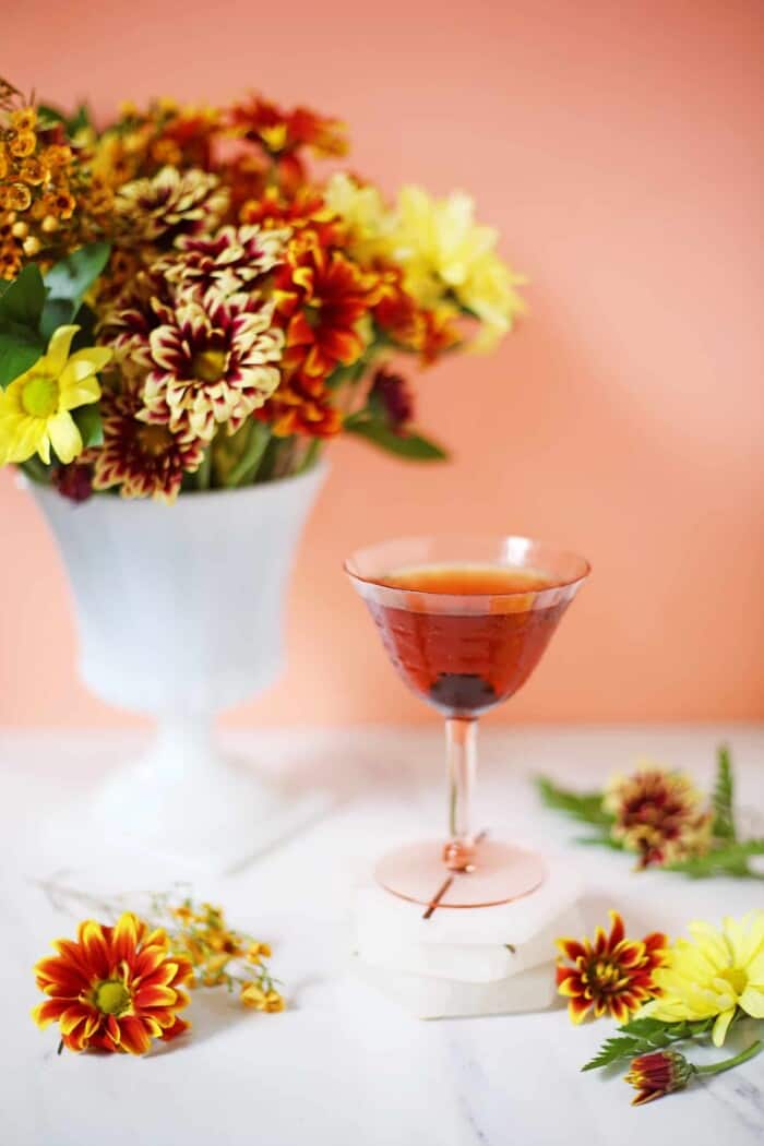Classic Manhattan Cocktail - A Beautiful Mess