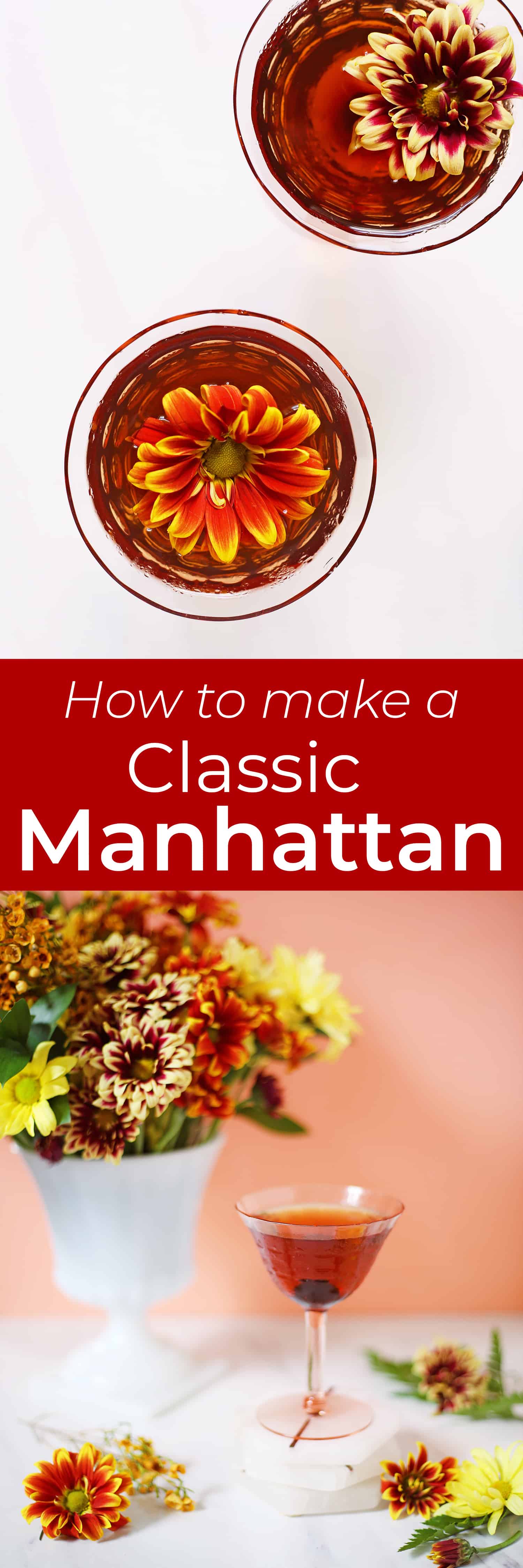 Manhattan Drink - A Beautiful Mess