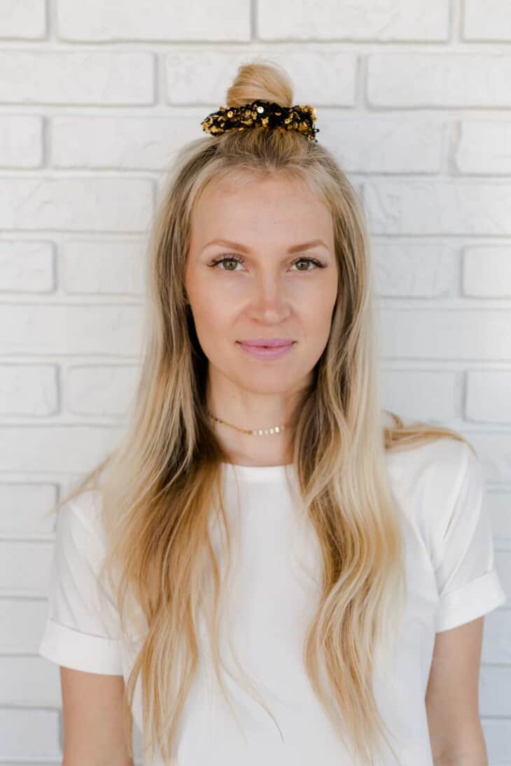 5 Ways to Wear a Scrunchie - A Beautiful Mess