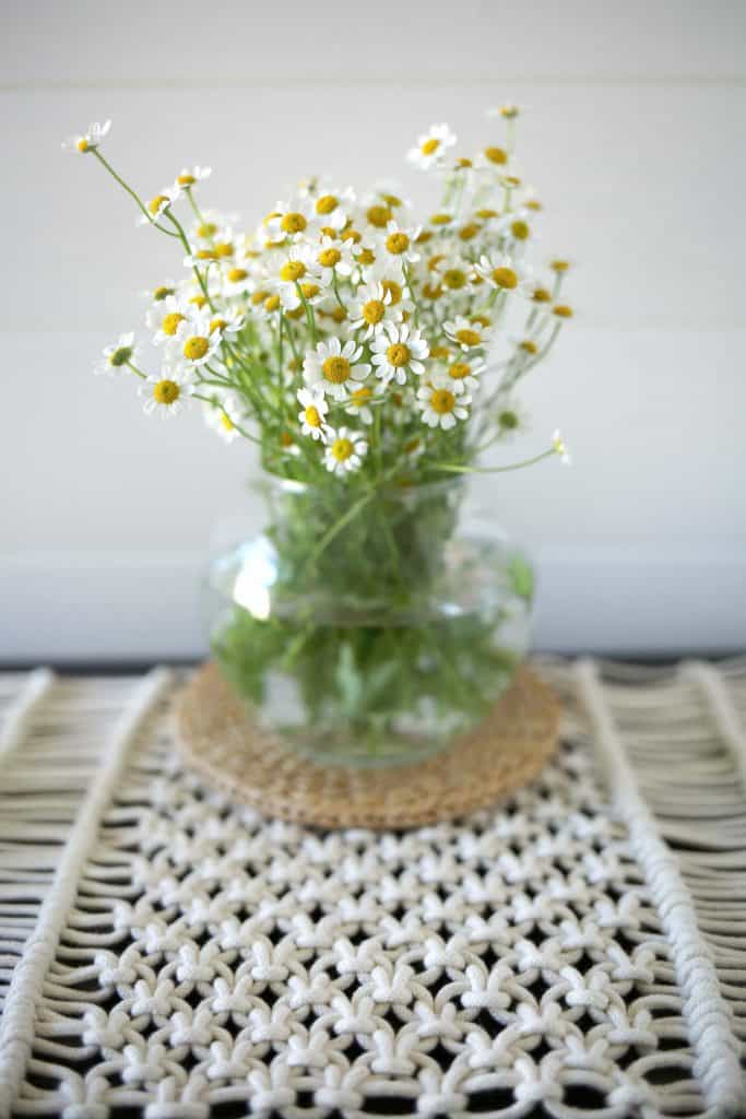Macrame Table Runner DIY - A Beautiful Mess