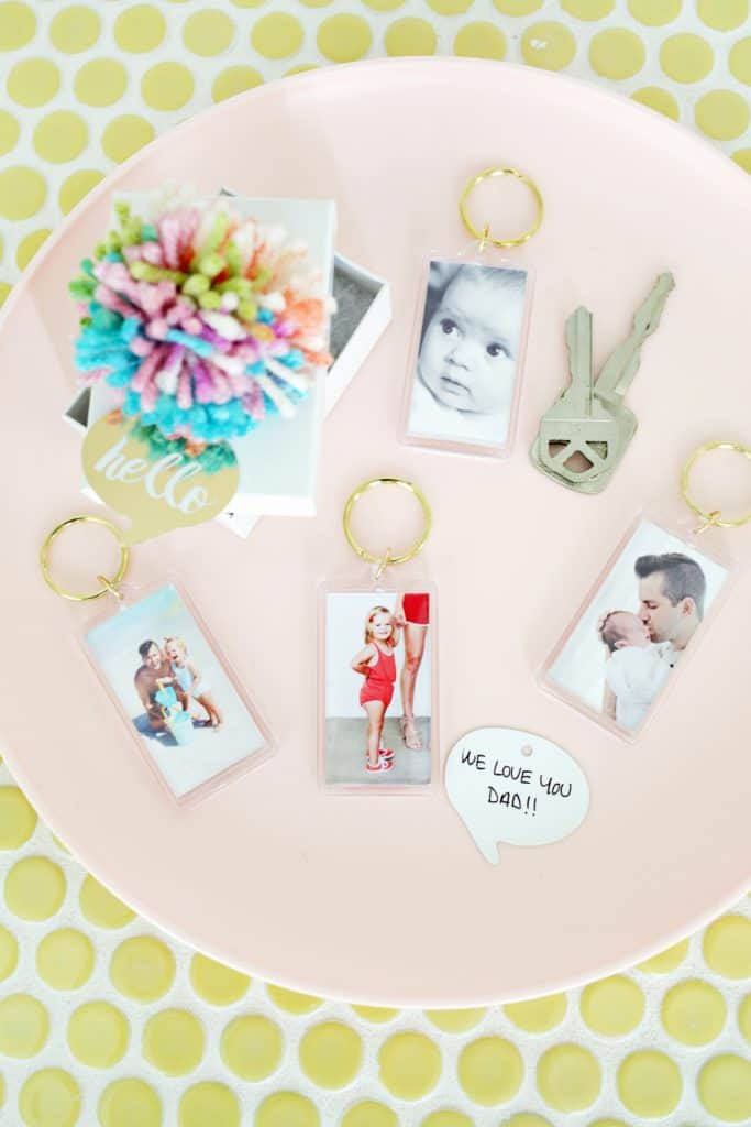 Easy Photo Keychain DIY - A Beautiful Mess