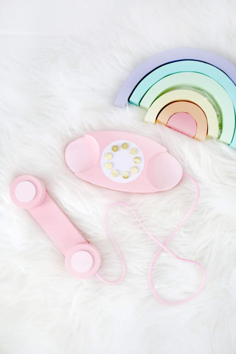 Wooden Play Phone DIY - A Beautiful Mess