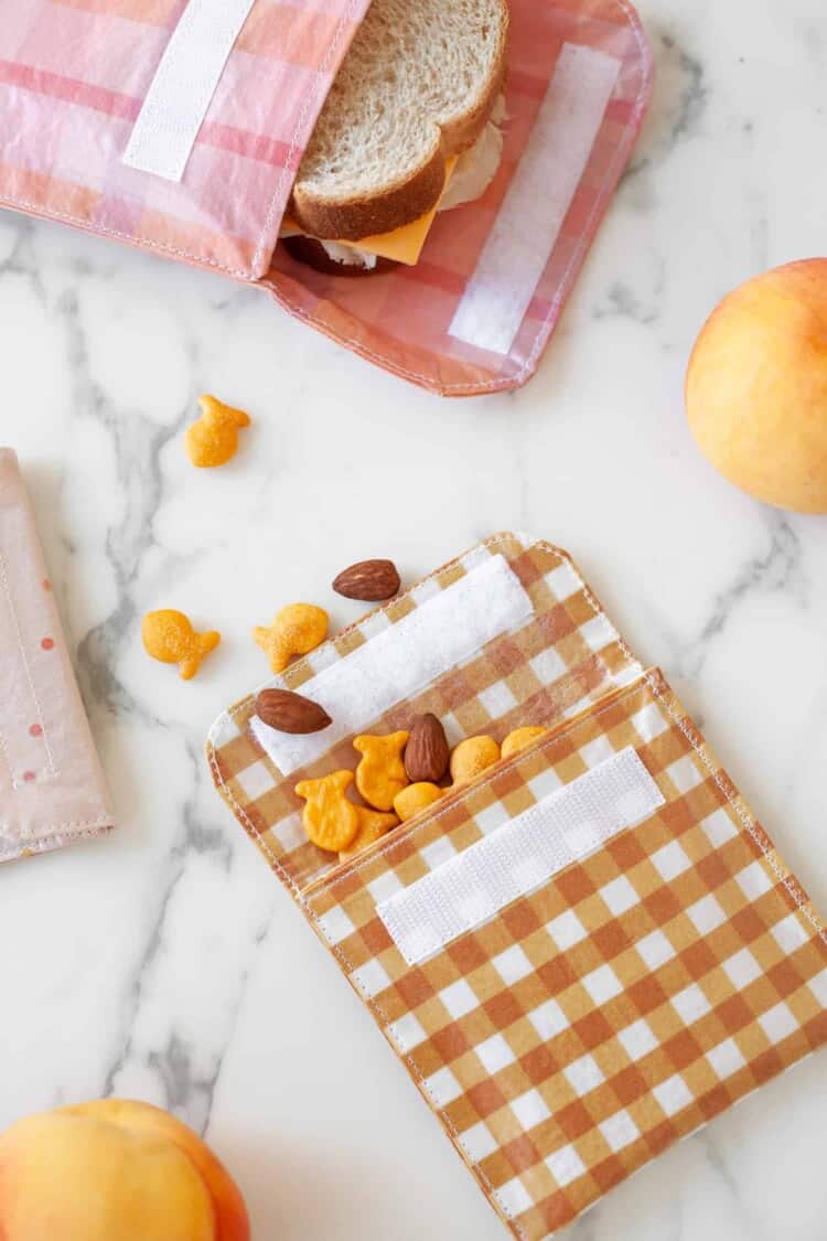 How to Make Reusable Sandwich Bags and Snack Bags - A Beautiful Mess