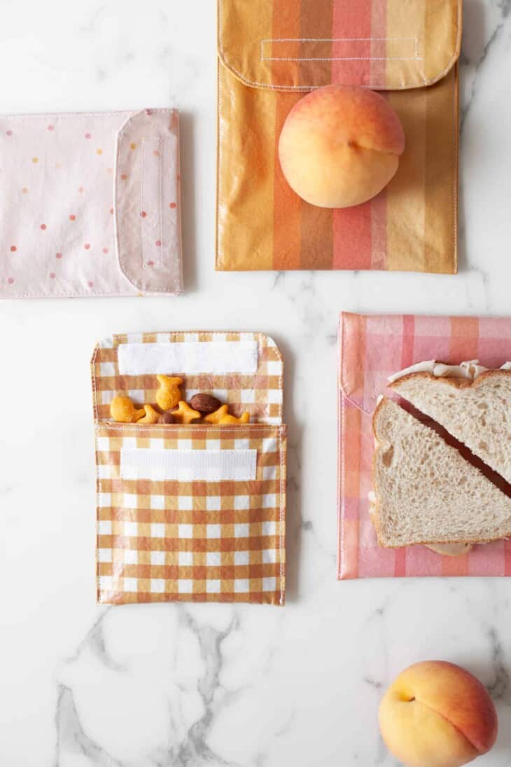 How to Make Reusable Sandwich Bags and Snack Bags - A Beautiful Mess