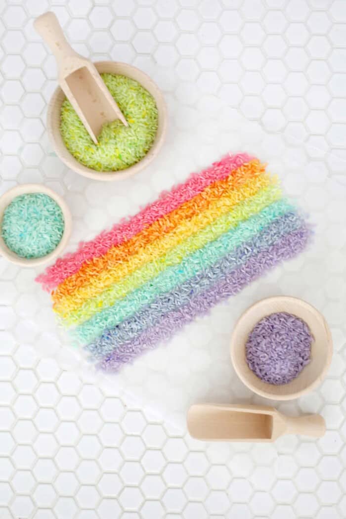 Make Rainbow Rice in 5 Minutes! - A Beautiful Mess