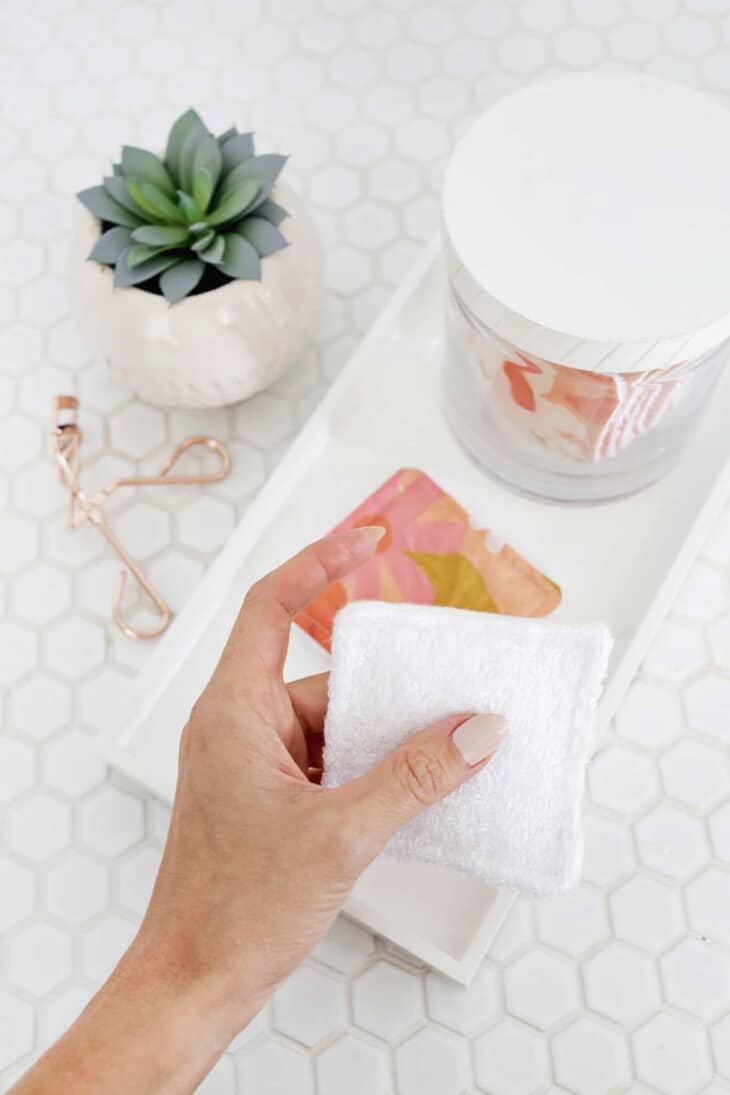 Reusable Makeup Wipe DIY - A Beautiful Mess