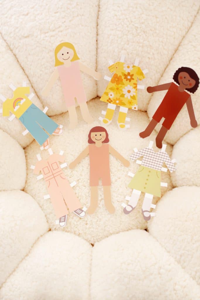 DIY Paper Dolls (with Free Printables!) - A Beautiful Mess