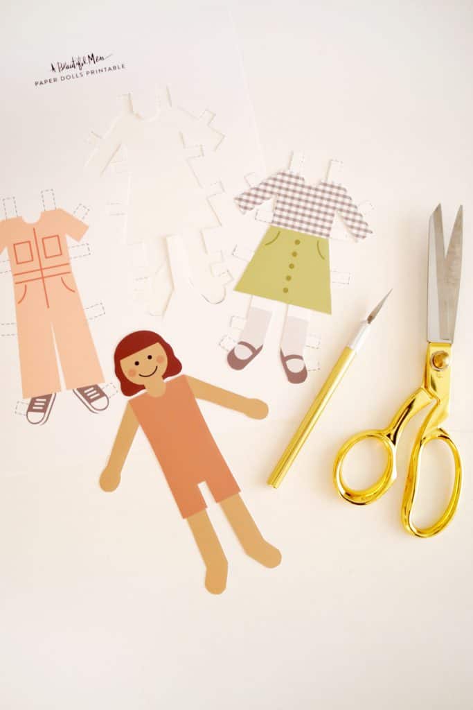 DIY Paper Dolls (with Free Printables!) - A Beautiful Mess