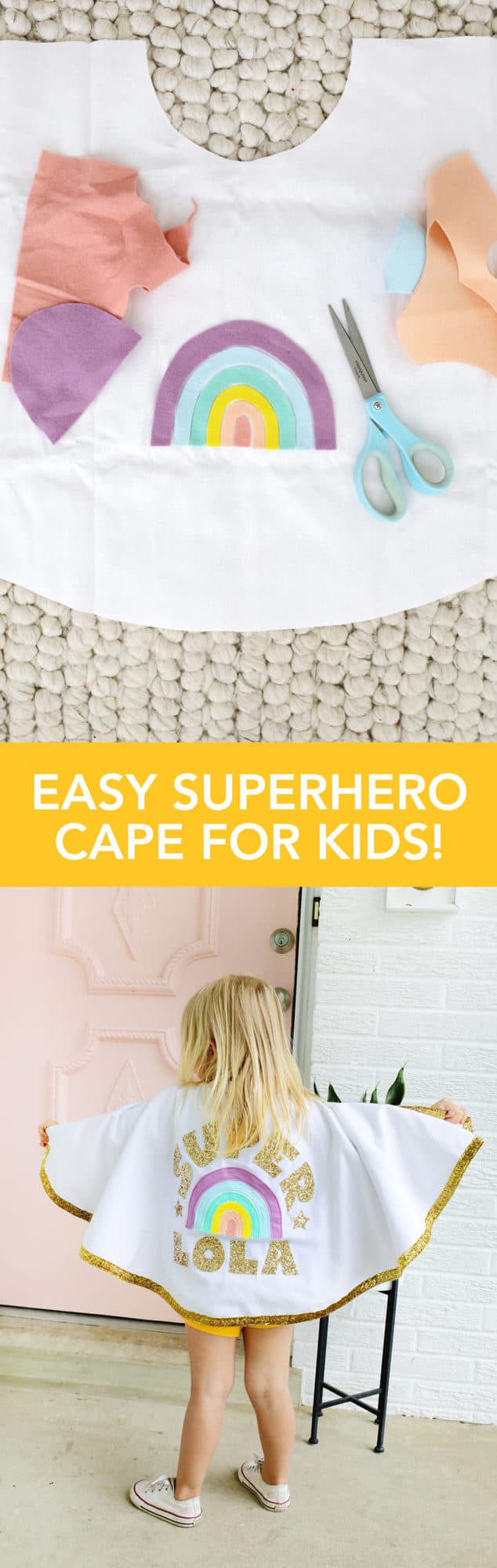 DIY Kids Superhero Cape - A Beautiful Mess