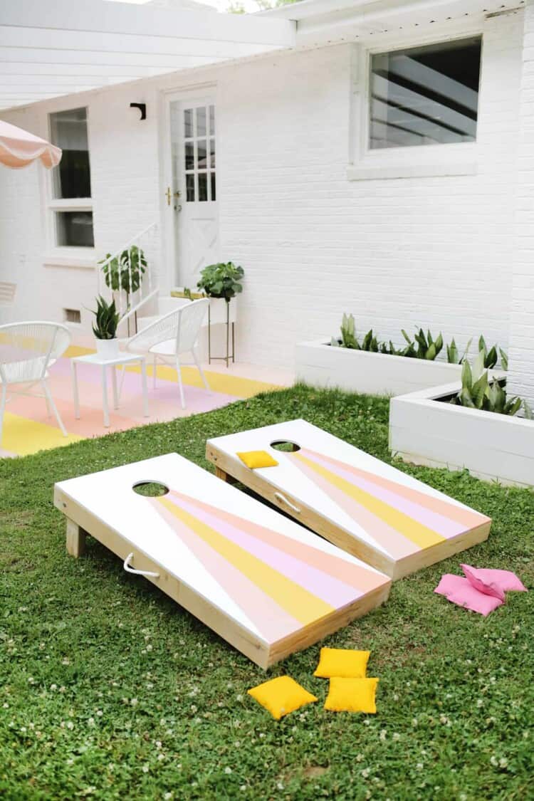 Cornhole Yard Game DIY - A Beautiful Mess