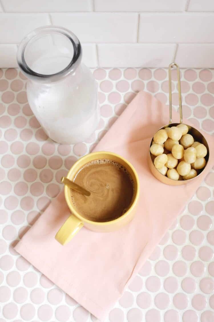 Macadamia Nut Coffee Creamer - A Beautiful Mess