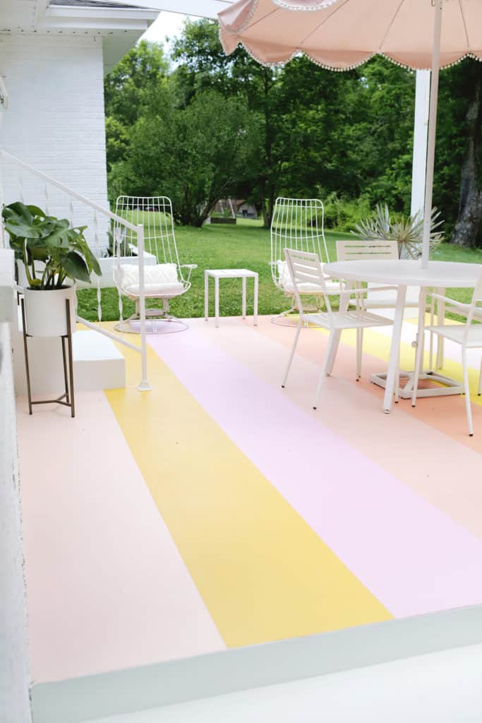 Striped Porch Floor DIY! - A Beautiful Mess